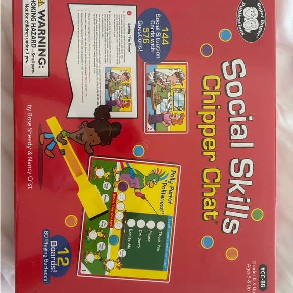 Toys | Social Skills Chipper Chat Game Red | Poshmark